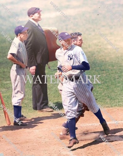 GR377 Bill Dickey NY Yankees - Ernie Lombardi Reds 8x10 16x20 Colorized ...