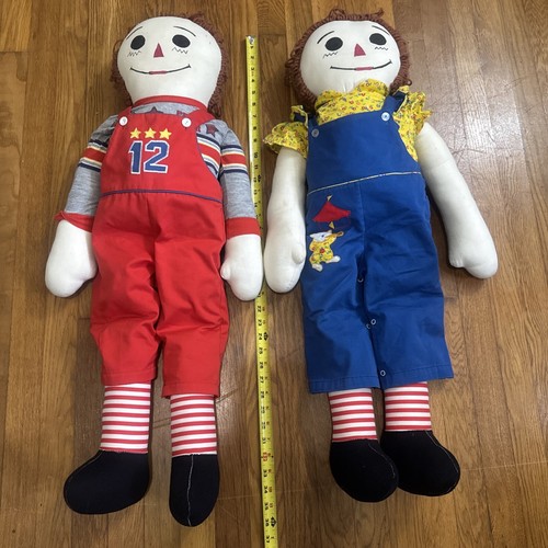 Raggedy Ann And Andy Doll Tag 1960s 32” Rare Vintage | eBay