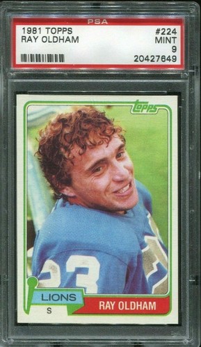 1981 Topps Football Set Break # 224 RAY OLDHAM LIONS PSA 9 MINT J2M | eBay