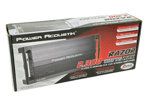 New Power Acoustik RZ1-2300D 2300W Max 1 Ch Monoblock Class D Subwoofer ...