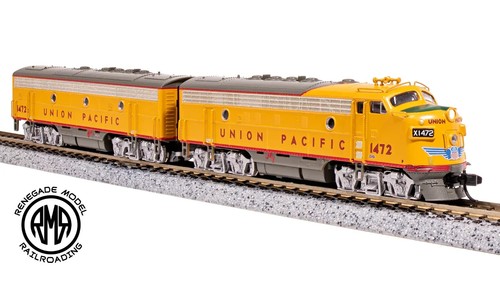 Broadway Limited 7762 N Scale EMD F7 AB UP 1472 1472C AB Paragon 4 ...