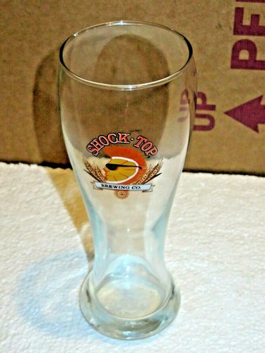 Shock Top Brewing Co Pilsner Pint Belgian Beer Glass 8" | eBay