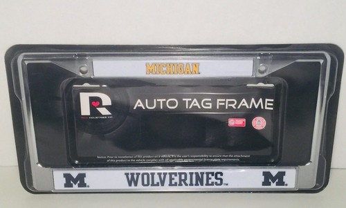 University of Michigan Wolverines Auto Tag Frame Laser HIGH QUALITY ...