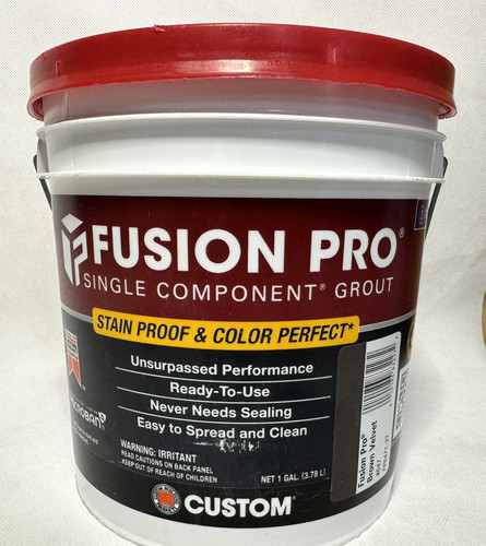 Fusion Pro Grout #647 Brown Velvet Single Component Grout 1 Gallon ...