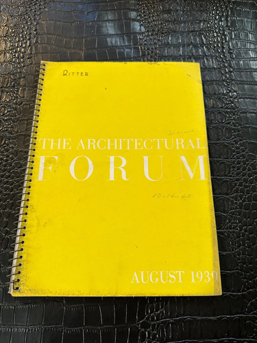 AUGUST 1939 Architectural Forum magazine SPIRAL BOUND (MI) | eBay