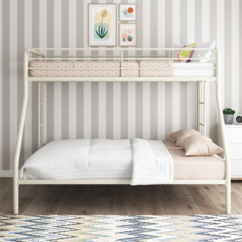 Cama Litera Alta Negra De Doble Cama Twin Sobre Full Literas Metal Con ...