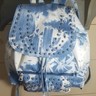STEVE MADDEN PVC BLUE DENIM COLOR+CUTE PATCHES BACKPACK 100% AUTHENTIC ...