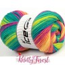 Ice MAGIC LIGHT Yarn #22029 COPPER GREEN CREAM Self Striping DK 100 ...