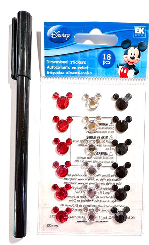 Disney Rhinestone Mickeys Stickers Embellishment Scrapbooking Card | eBay