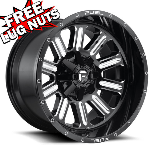 20 inch 20x9 FUEL D620 HARDLINE BLACK wheel rim 8x170 +1 | eBay