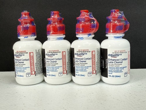 Equate Enhanced Contact Lens Cleaner Step 1 4PK 1oz EACH | eBay