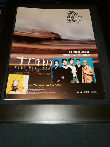 Train Meet Virginia Rare Original Radio Promo Poster Ad Framed! #3 | eBay