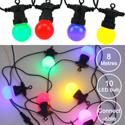 Outdoor Coloured Lights in Outdoor String Lights for sale | eBay UK