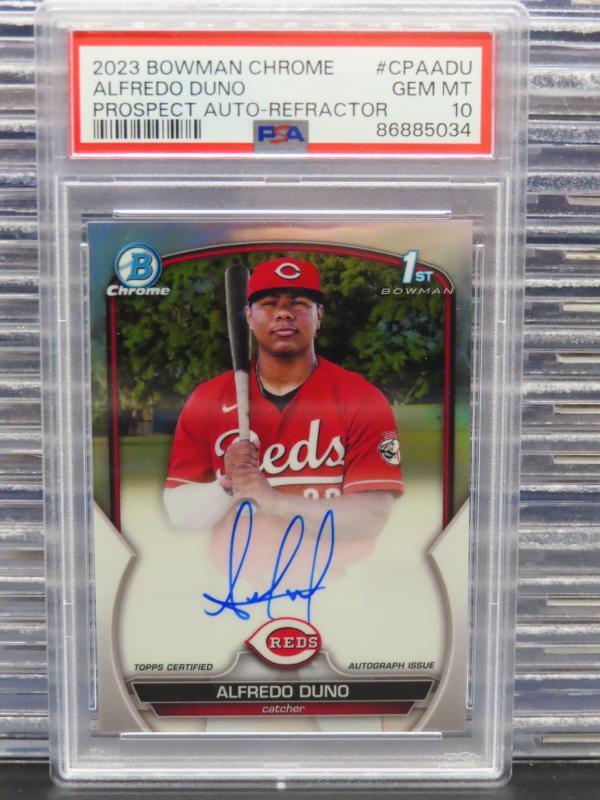 Alfredo Duno 2023 Bowman Chrome #CPA-ADU Prospect Auto - Refractor /499 ...