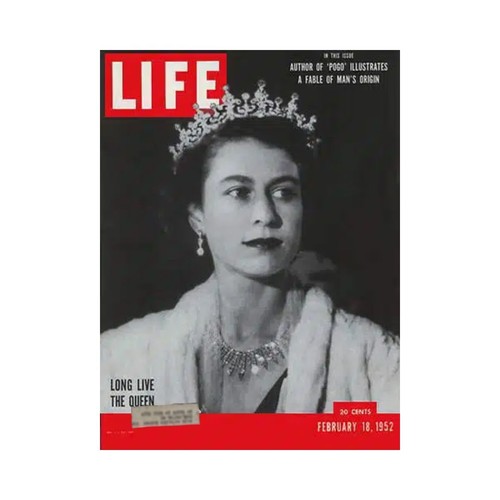 VTG Life Magazine February 18, 1952 Queen Elizabeth II Long Live The ...