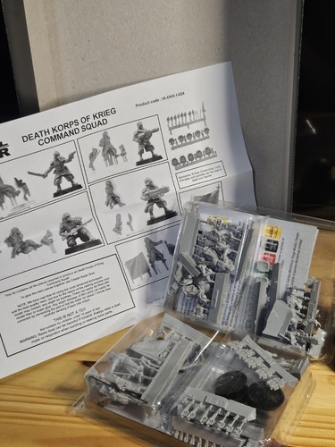 Forge World Death Korps Of Krieg Command Squad Lot Of 2 Blisters. | eBay