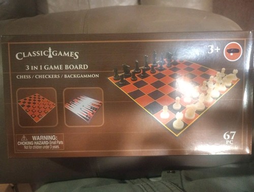 Miniature Portable Classic Games 3 And 1 Game Board 67 Piece Chest ...
