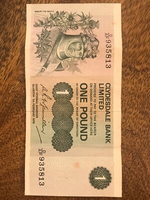 One Pound Note Scotland for sale | eBay