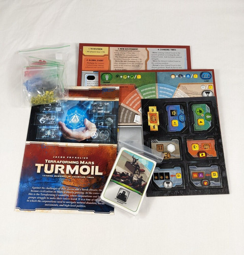 TERRAFORMING MARS Board Game TURMOIL Expansion Unplayed No Box ...