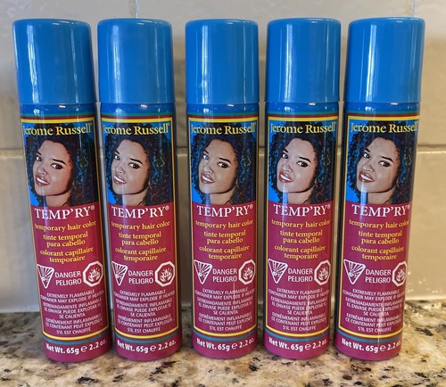 Jerome Russell Temp'ry Hair Color Spray -Silver- Pack of 5- 2.2 Oz | eBay