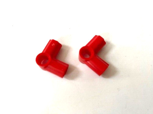 LEGO Technic Parts: Axle & Pin Connector, 90° Angled #6, Pt# 32014, Red ...