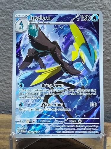 Inteleon 142/132 Illustration Rare IR Pokemon TCG Mega Evolutions | eBay