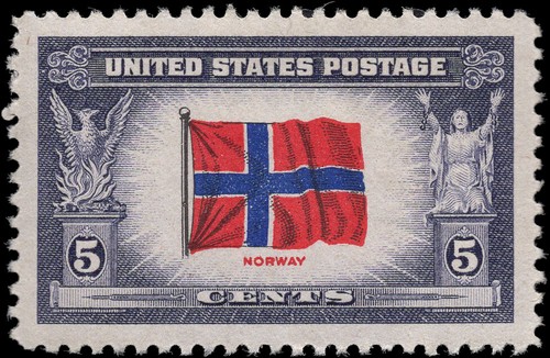 US Scott # 911, Norway : Overrun Country, 1942 5¢ Stamp, MNH | eBay