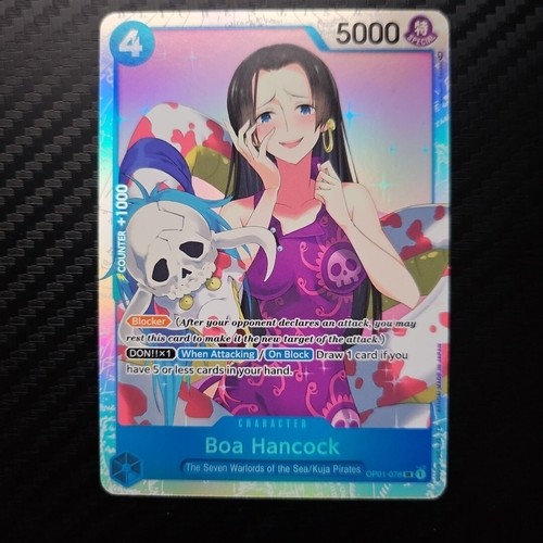 Boa Hancock OP01-078 One Piece Card Game TCG Super Rare SR ENGLISH NM/M ...