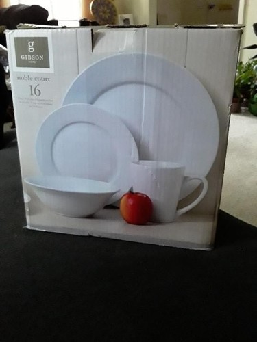 16 pieces white dinnerware set | eBay
