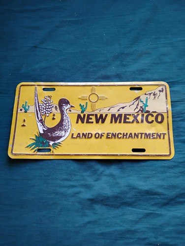 BOOSTER LICENSE PLATE: New Mexico Land of Enchantment ROADRUNNER | eBay