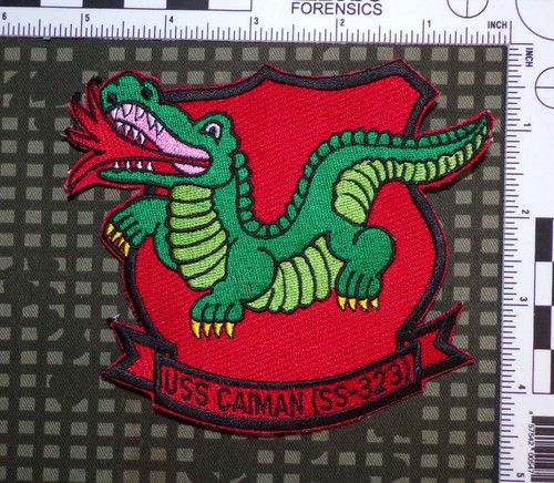 US Navy USS Caiman SS 323 Submarine Embroidered Full Color Patch | eBay