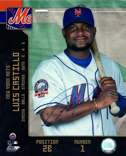 LUIS CASTILLO NEW YORK METS SIGNED AUTOGRAPHED 8X10 PHOTO W/COA | eBay