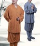 Shaolin Monk Suit Buddhist Robe Kung fu Uniform Tai chi Martial arts ...
