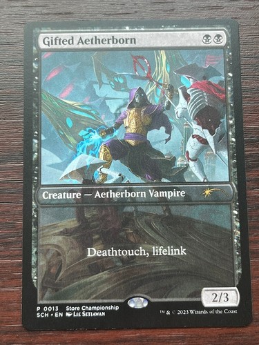 1x PROMO GIFTED AETHERBORN - Store CHampion- Vampire - MTG - Magic the ...