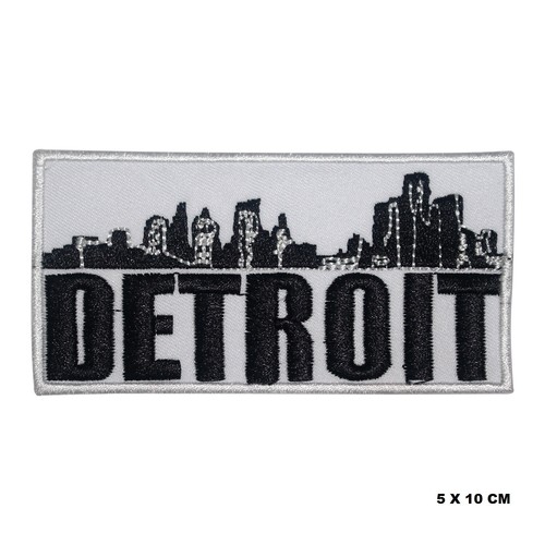 Detroit Patch Iron On Patch Sew On Embroidered Patch | eBay