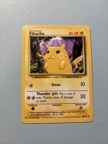 Pokémon TCG Pikachu 1995, 96, 98 58/102 | eBay