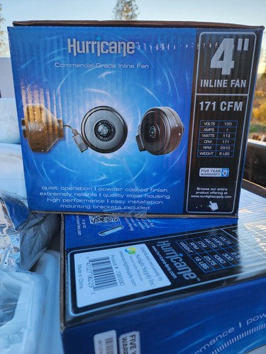 Hurricane Inline Fan 4" | eBay