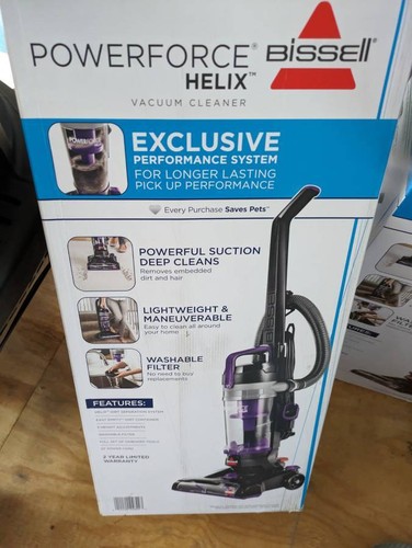 BISSELL 3313U PowerForce Helix Bagless Upright Vacuum, Purple | eBay