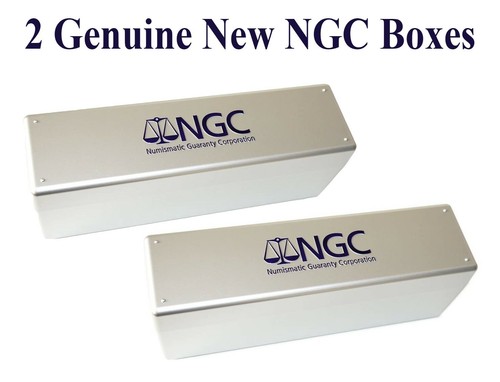 2 New NGC Silver Coin Slab Plastic Storage Boxes Each Hold 20 Certified ...