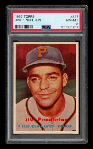 1957 Topps Set-Break #327 Jim Pendleton PSA 8 NM-MT | eBay