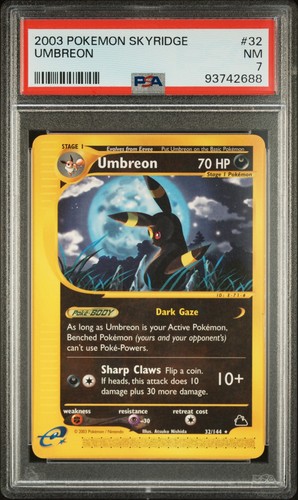 PSA 7 Umbreon #32 2003 Pokemon Skyridge 93742688 | eBay