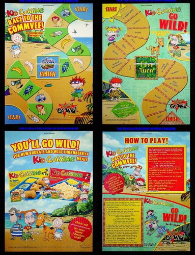 Rugrats Go Wild Thornberry Nickelodeon Kid Cuisine 2003 Print Magazine ...