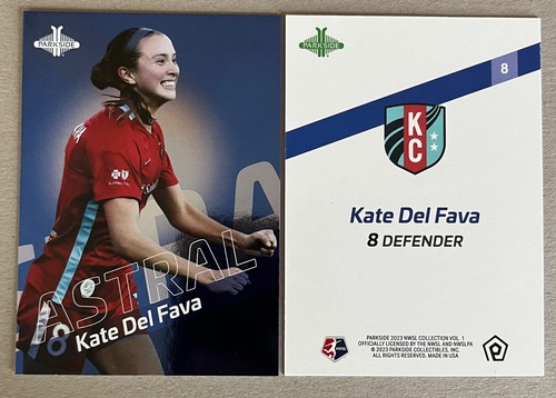 Kate Del Fava 2023 Parkside NWSL Volume 1 ASTRAL FOIL INSERT Card #8 ...