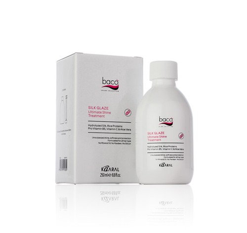 NEW - Baco Silk Glaze Ultimate Shine Treatment Proteins Vitamin 8.8 fl ...