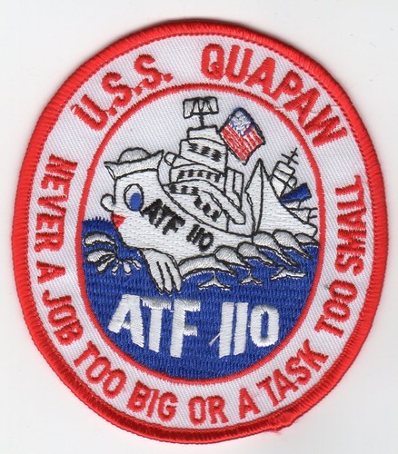 USS Quapaw ATF 110 - Smiling Tug w/ Hat BC Patch Cat. No. C5242 | eBay