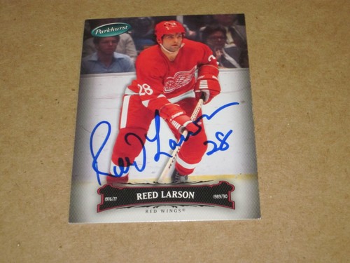 REED LARSON AUTOGRAPHED SIGNED 2006 PARKHURST CARD # 63 RED WINGS | eBay