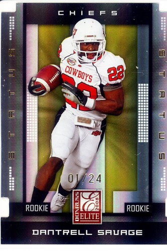 dantrell savage rc rookie draft elite status oklahoma state osu college ...