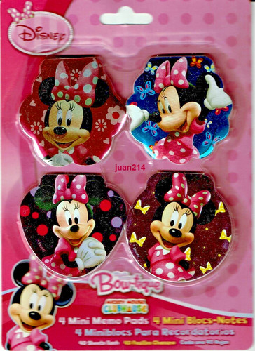 Disney Mini Memo Pads 4 ct. - Minnie Mouse | eBay