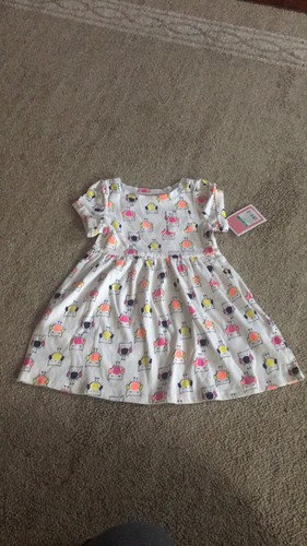 Circo Owl Patteren Short Sleeve Dress Baby Girls Size 18 Months | eBay