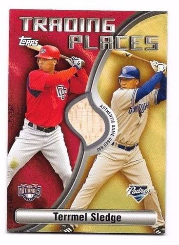 2006 Topps Trading Places Relics Bat Terrmel Sledge | eBay